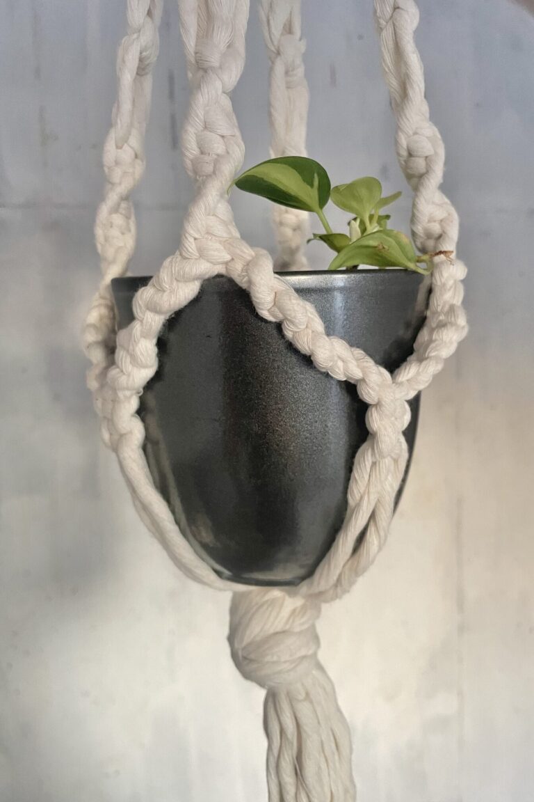 DIY Macrame Plant Hanger for Beginners (Easy Tutorial) — Hirvoja Farm