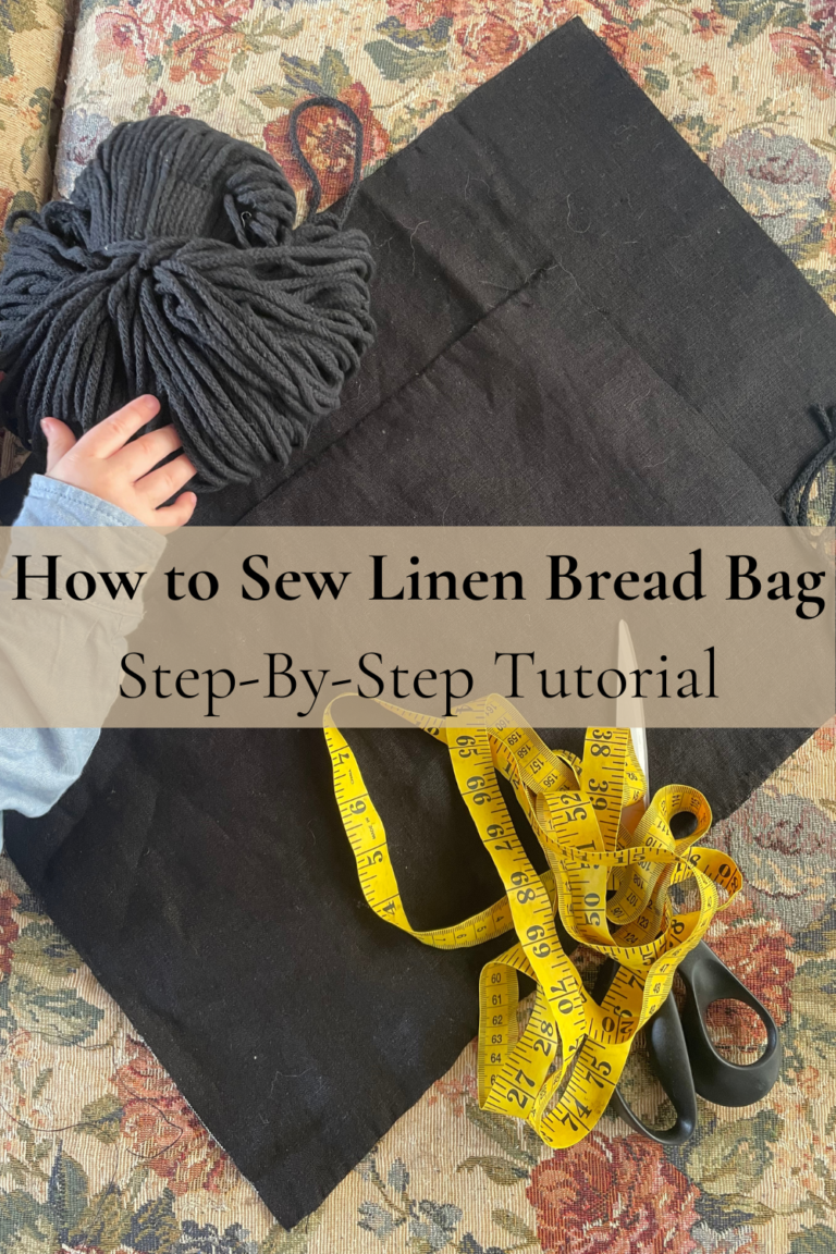 How to Sew Linen Bread Bag (Step-By-Step Guide) — Hirvoja Farm